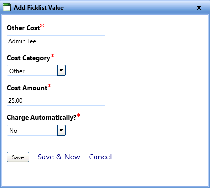 View and Manage Values in the Maintenance Picklist